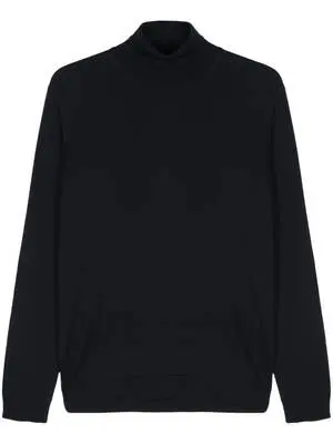 NUUR Roll-neck Merino Jumper - Blue