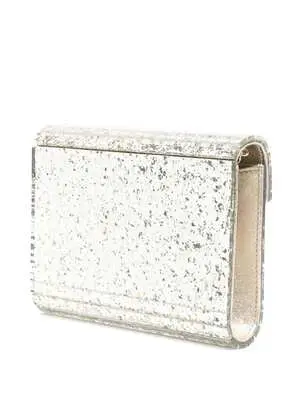 JIMMY CHOO Candy Glitter Clutch - Silver