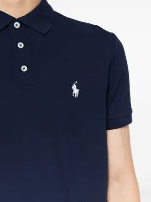 Polo Ralph Lauren Logo-embroidered Short-sleeve Polo Shirt - Blue