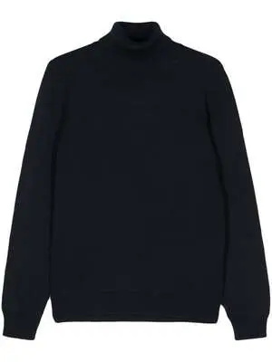NUUR Roll-neck Merino Wool Jumper - Blue