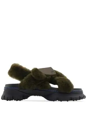 Burberry Shearling Sandals