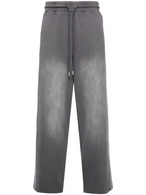 FIVE CM Faded-effect Cotton Track Pants