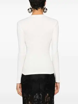 Rabanne Fine-ribbed Lace-up Top