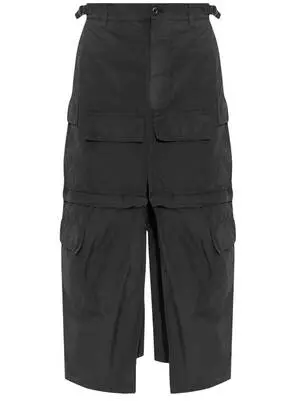 Balenciaga Ripstop Maxi Cargo Skirt