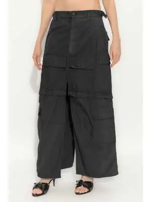 Balenciaga Ripstop Maxi Cargo Skirt