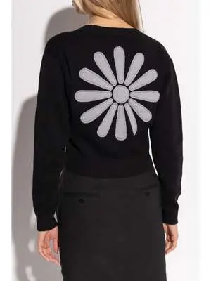 Kenzo Embroidered Wool Cardigan
