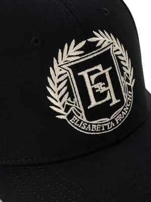 Elisabetta Franchi Logo Baseball Cap - Black