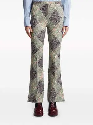 Etro Flared Printed Trousers