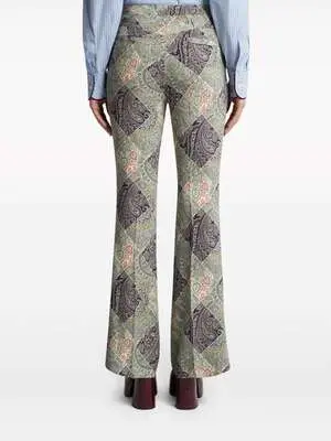 Etro Flared Printed Trousers