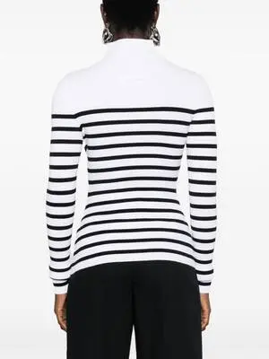 JEAN PAUL GAULTIER Marinière Striped Jumper - White