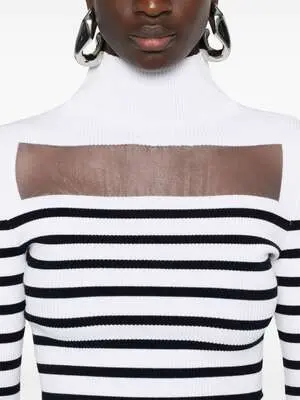 JEAN PAUL GAULTIER Marinière Striped Jumper - White