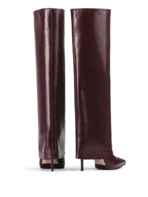 LE SILLA Andy 120mm Layered Leather Boots - Red