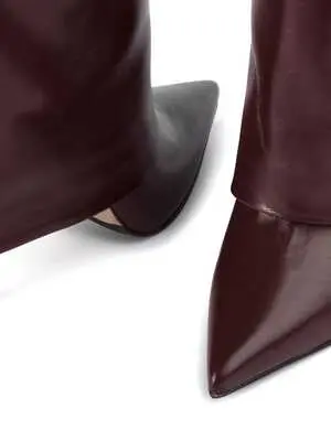 LE SILLA Andy 120mm Layered Leather Boots - Red