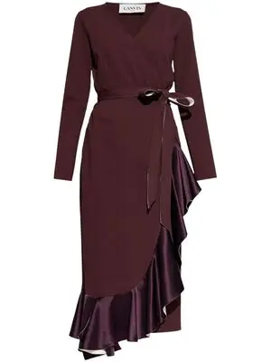 LANVIN Wraparound Midi Dress