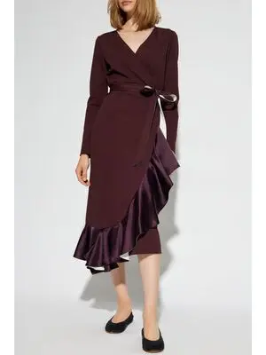 LANVIN Wraparound Midi Dress