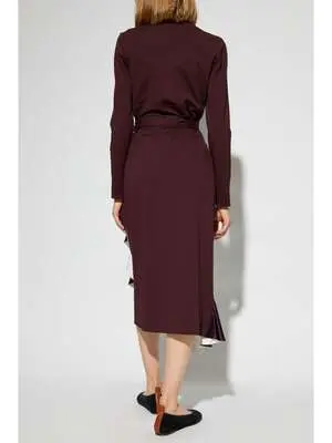 LANVIN Wraparound Midi Dress