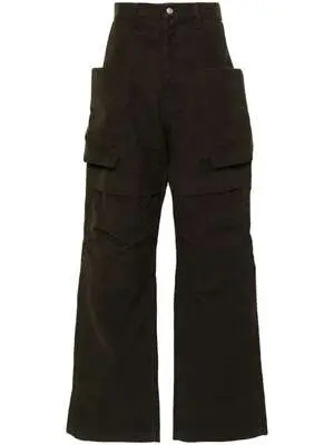 Rick Owens Stefan Cotton Cargo Trousers - Green