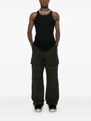 Rick Owens Stefan Cotton Cargo Trousers - Green