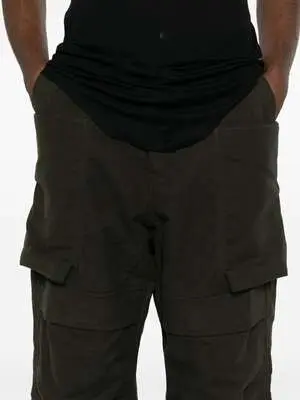 Rick Owens Stefan Cotton Cargo Trousers - Green