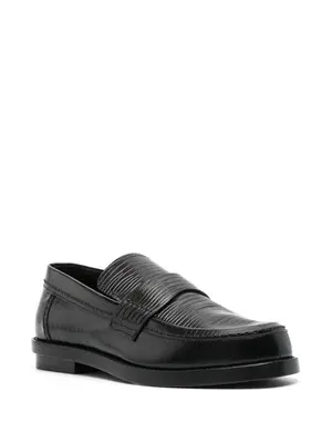 Alexander McQueen Lizard-skin Effect Loafers