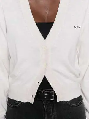 A.p.c. Berenice Logo-embroidered Cardigan