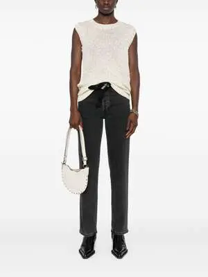 GOLDEN GOOSE Sequin Embellished Knitted Top - Neutrals