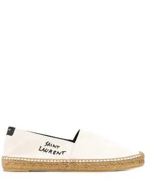 Saint Laurent Signature Canvas Espadrilles - Beige