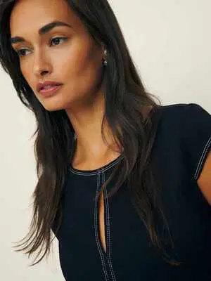 REFORMATION Carsyn Knit Mini Dress