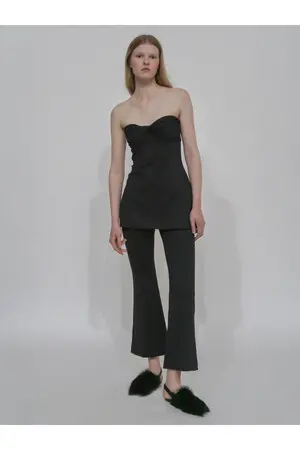 Rosetta Getty Twist Strapless Top
