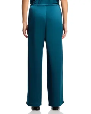 LESET Barb Wide Leg Trousers - Pacific