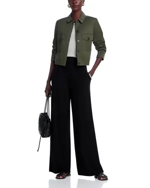 LESET Lauren Wide-leg Pants - Black