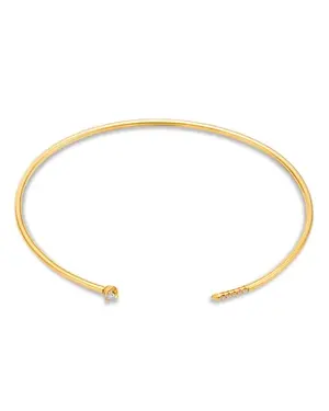 Zoe Chicco 14k Yellow Diamond Cuff Bangle