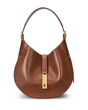 Polo Ralph Lauren Polo Id Leather Small Shoulder Bag - Brown