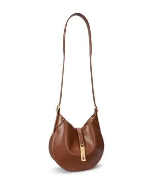 Polo Ralph Lauren Polo Id Leather Small Shoulder Bag - Brown