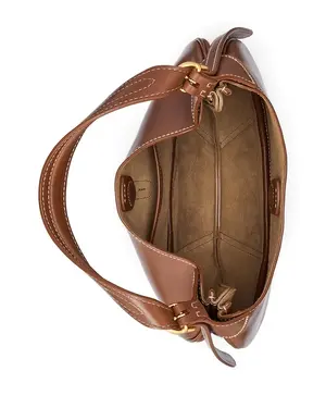 Polo Ralph Lauren Polo Id Leather Small Shoulder Bag - Brown