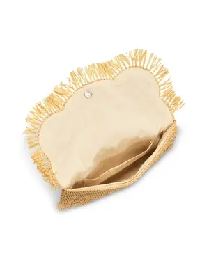 Mar Y Sol Giselle Small Raffia Clutch