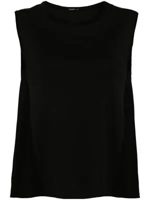 Transit Round-neck Sleeveless Top - Black
