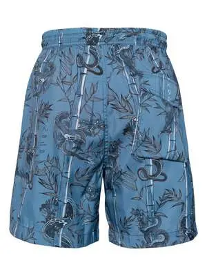MAHARISHI Dragon Bamboo Swim Shorts - Blue