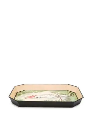 LES-OTTOMANS Hand-painted Flora Bird Tray