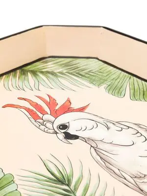 LES-OTTOMANS Hand-painted Flora Bird Tray