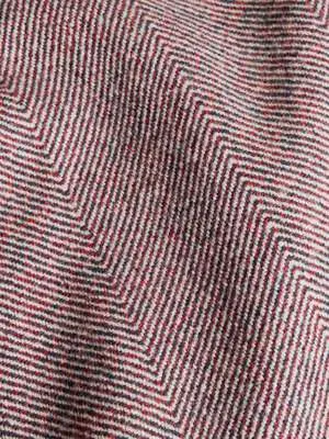Etro Herringbone-pattern Double-breasted Coat - Red