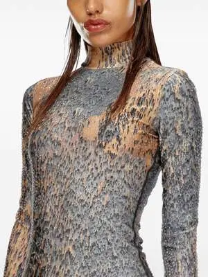 DIESEL® D-eleo Abstract-print Minidress