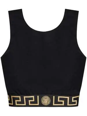 Versace Greca Border Sports Bra