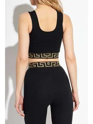 Versace Greca Border Sports Bra