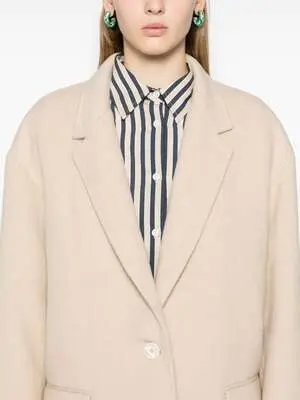 Isabel Marant Étoile Efezia Maxi Coat - Neutrals