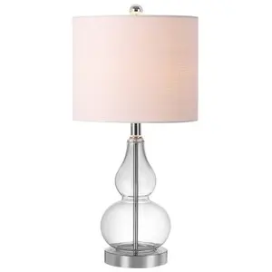 JONATHAN Y Anya Mini Glass Table Lamp - Clear