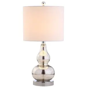 JONATHAN Y Anya Mini Glass Table Lamp - Mercury Silver