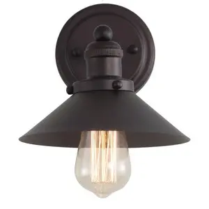 JONATHAN Y July 1-light Metal Shade Sconce - Bronze/black