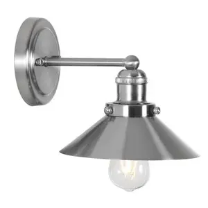 JONATHAN Y July 1-light Metal Shade Sconce - Nickel