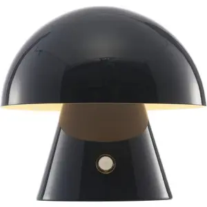 JONATHAN Y Porcini Contemporary Bohemian Rechargeable/cordless Iron Integrated Portable Led Mushroom Table Lamp - Navy